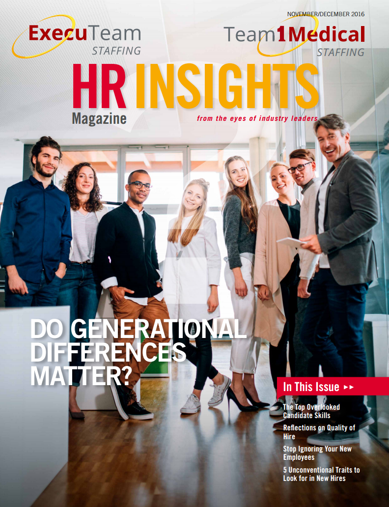 HR INSIGHTS: Do Generational Differences Matter? - Team1Medical HR INSIGHTS: Do Generational Differences Matter? - Team1Medical